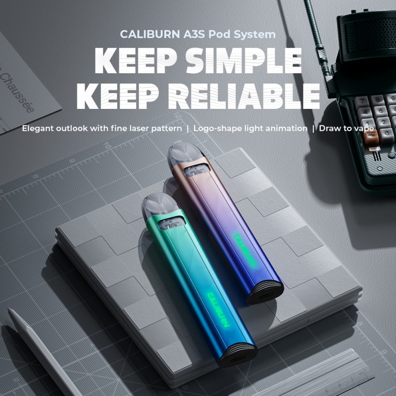 Uwell Caliburn A3S Pod Kit, caliburn a3s refillable pods, caliburn a3 refillable pods